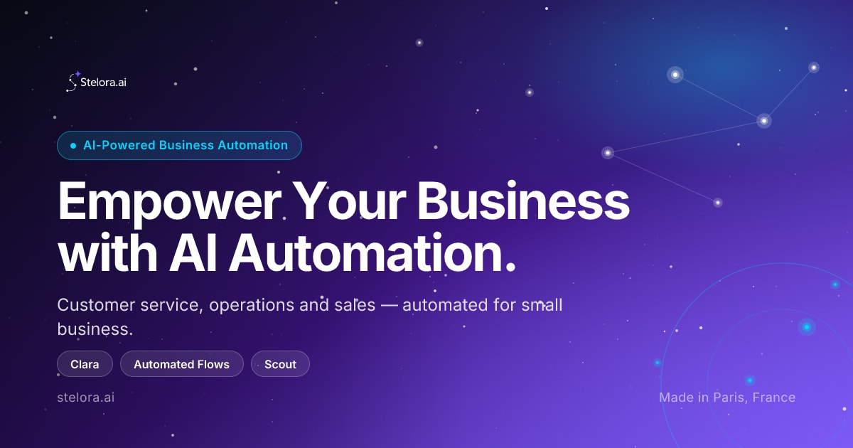 Stelora.ai - AI Solutions for Small Business Automation